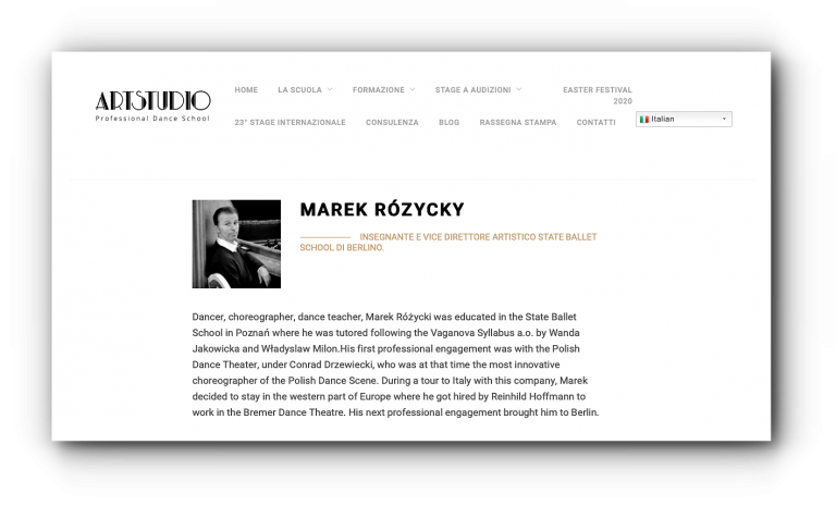 Staatliche Ballettschule Berlin - Staatsballett Berlin - Marek Rozycki